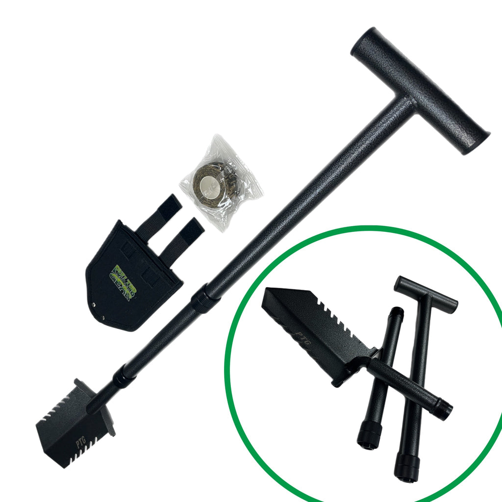 PTG DISCRETE T-Handle Travel spade (28”-37”) – Forest City Metal Detectors